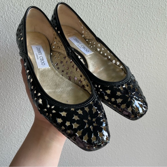 Jimmy Choo | Shoes | Jimmy Choo Star Cutout Flats 385 | Poshmark